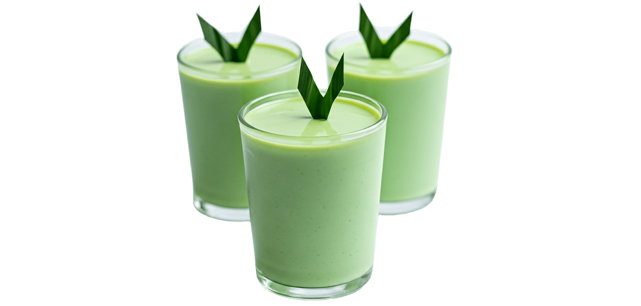 Buko Pandan Panna Cotta - Ferna